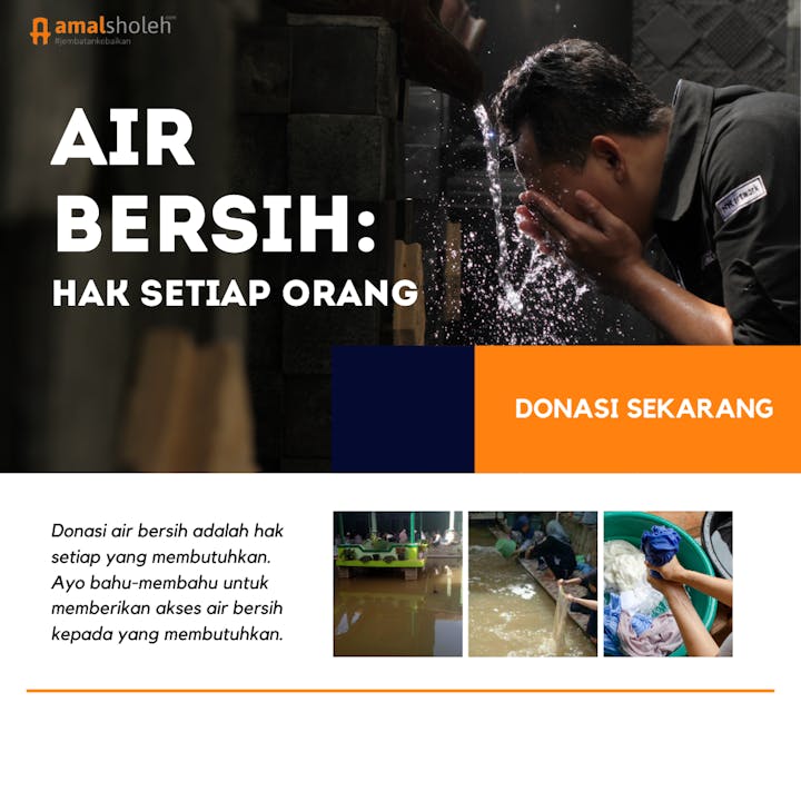 Wudhu Pakai Air Keruh, Wujudkan Sarana Air Bersih Santri Yatim