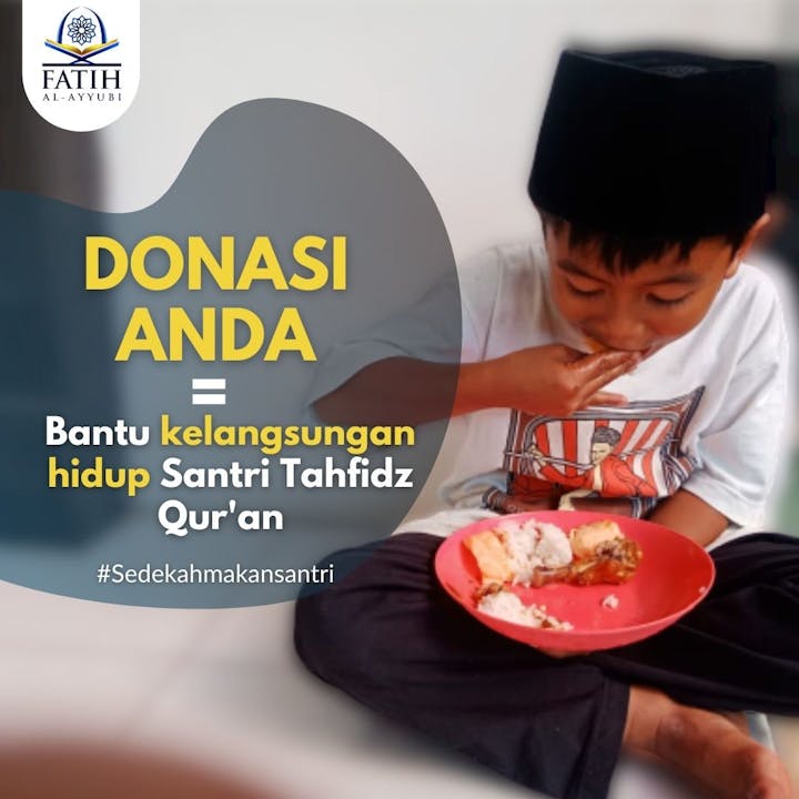 Sedekah Makan Santri Penghafal Al Quran