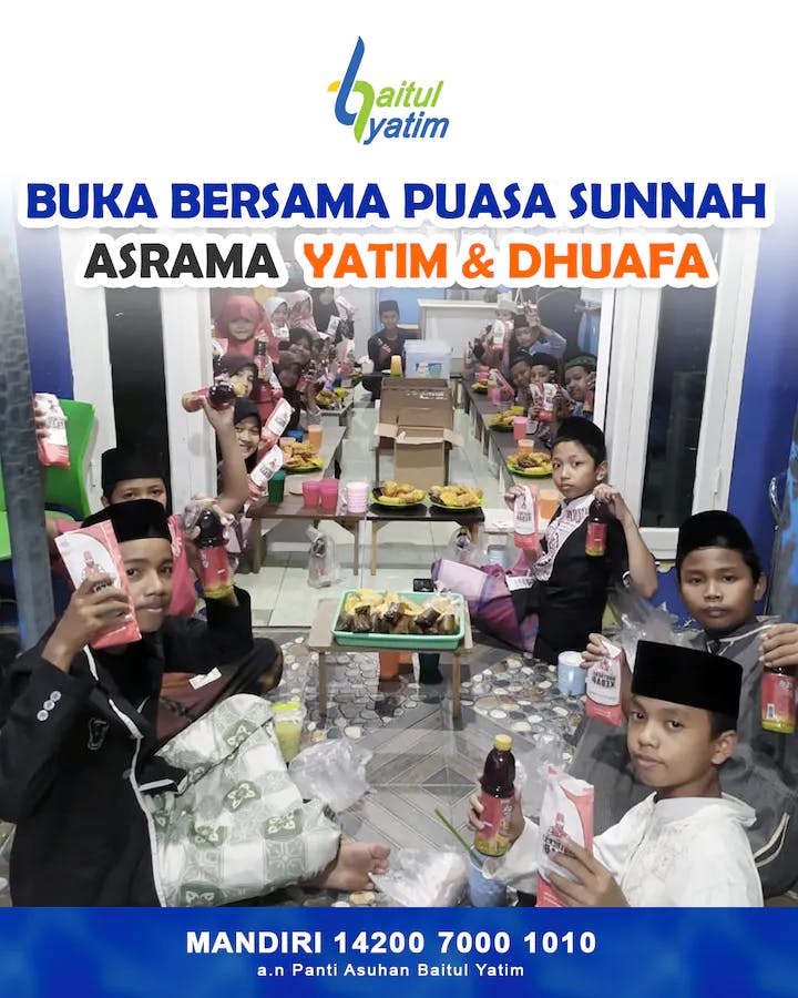 Sedekah Makan untuk Anak Yatim Dhuafa