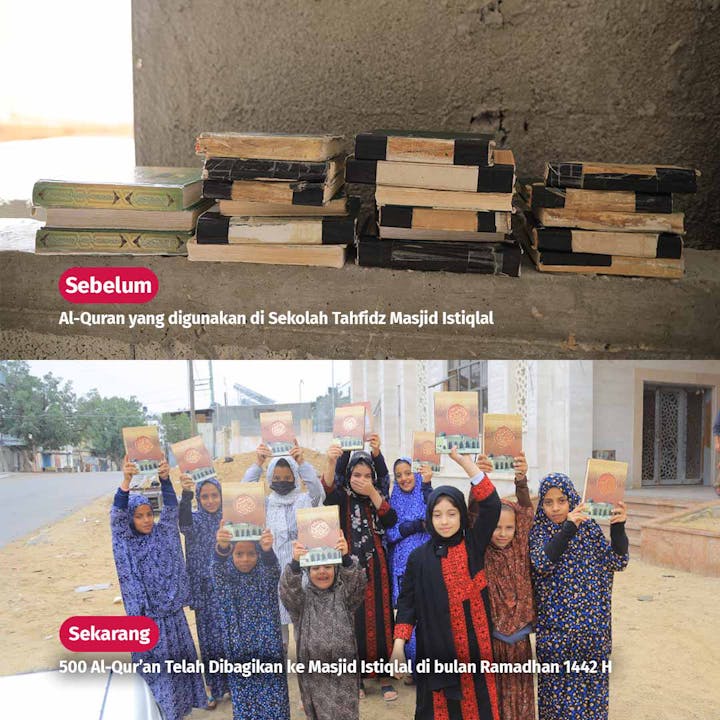 Borong Pahala! Wakaf Qur’an untuk Masjid Istiqlal Indonesia di Gaza - Palestina