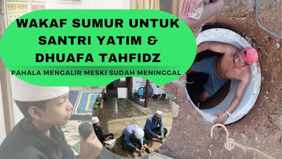 Wakaf sumur untuk santri yatim