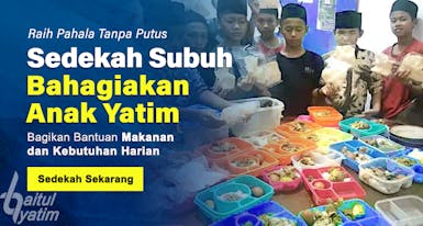 Sedekah Bantu Yatim Dhuafa Bisa Makan