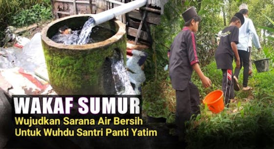 Sedekah Rutin WAKAF SUMUR, Bangun Sarana Wudhu Panti Yatim