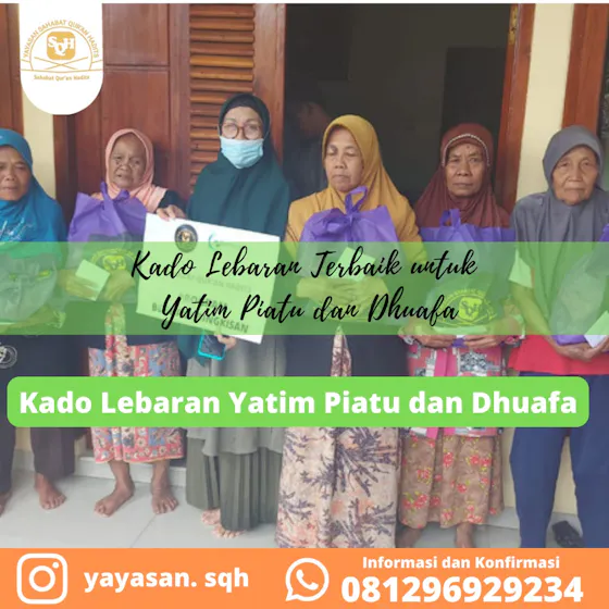 kado lebaran Yatim Piatu dan Dhuafa
