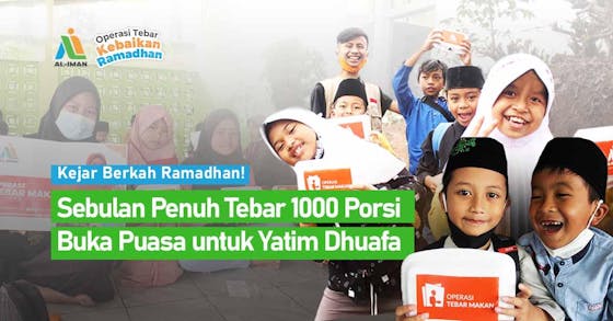 Selipkan Namamu di Doa Buka Puasa 1000 Yatim Dhuafa