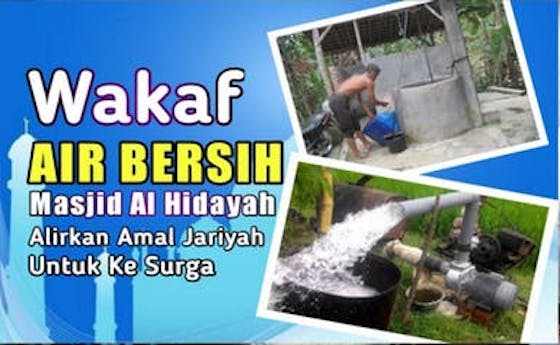 Wakaf Abadi, Bangun Sarana Air Bersih Masjid