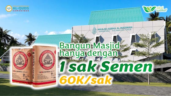 Bangun Masjid hanya dengan 1 sak semen