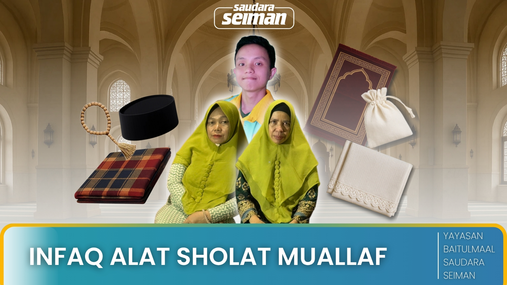Infaq Alat Shalat Mualaf Saudara Seiman