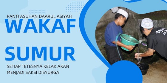 Wakaf sumur bantu santri yatim