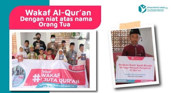 Wakaf Quran Niat Atas Nama Kedua Orang Tua