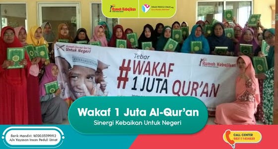 Wakaf Quran Atas Nama Orang Tua Hadiah Terbaik