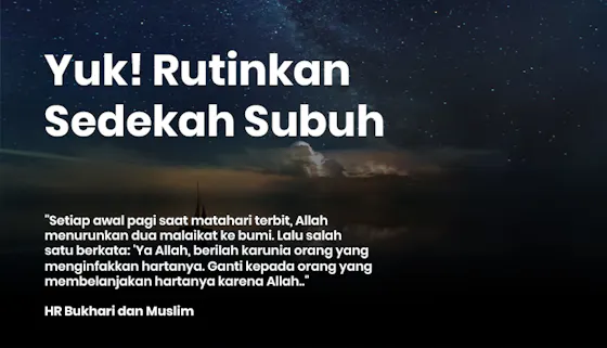 SEDEKAH SUBUH BERKAH untuk SANTRI.