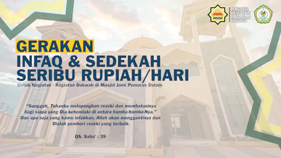 Gerakan Infaq dan Sedekah Rp. 1.000,-/ hari