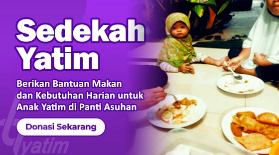 Sedekah Rutin Sedekah Makan untuk Anak Yatim Dhuafa