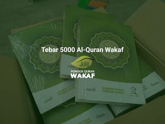 Wakaf Al Quran Untuk Disebarkan Ke Santri Penghafal Al Quran