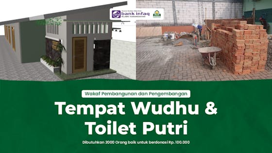 Wakaf Pembangunan Toilet dan Tempat Wudhu Masjid