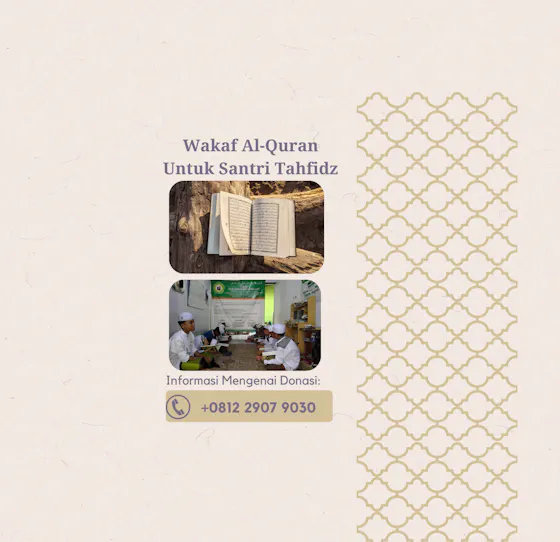 Sedekah Rutin Wakaf Alqur An Untuk Santri Tahfidz