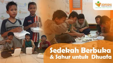 Sedekah Berbuka dan Sahur untuk Yatim Dhuafa