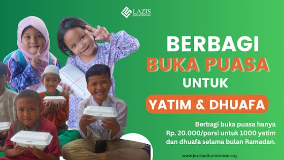 Lipatgandakan Pahala Ramadan : Berbagi Buka Puasa untuk Yatim dan Dhuafa