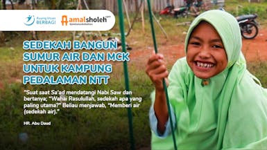 Sedekah Bangun Sumur dan MCK di Kampung Pedalaman