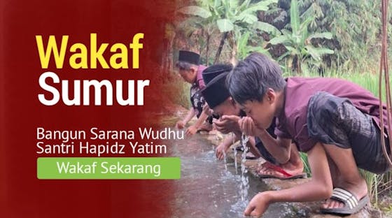 Raih Pahala Subuh, Wakaf Sumur Untuk Yatim Berwudhu