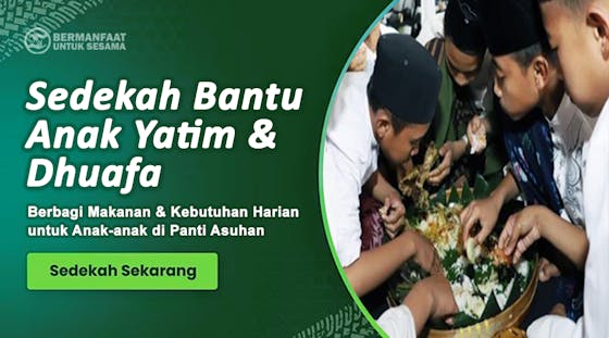 Sedekah Beri Makan Anak Yatim Dhuafa