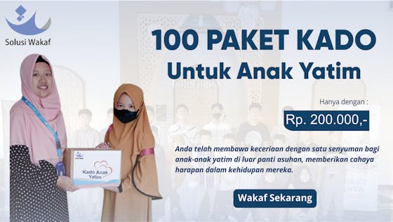 Sedekah Rutin 100 Paket Kado Untuk Anak Yatim