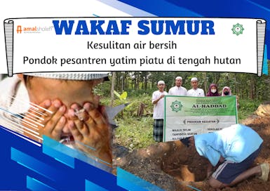 Wakaf sumur untuk santri tahfidz