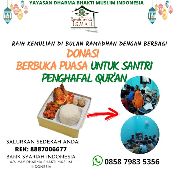 Panen Pahala , Berbagi Buka Puasa untuk Anak Yatim, Hafidz Quran serta Dhuafa