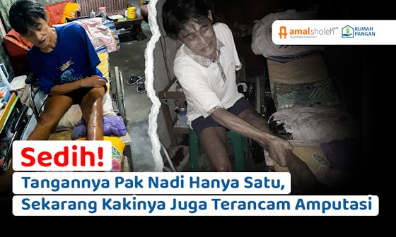 Tragis! Pak Nadi menjadi Korban Tabrak Lari dan Terancam Kehilangan Kakinya