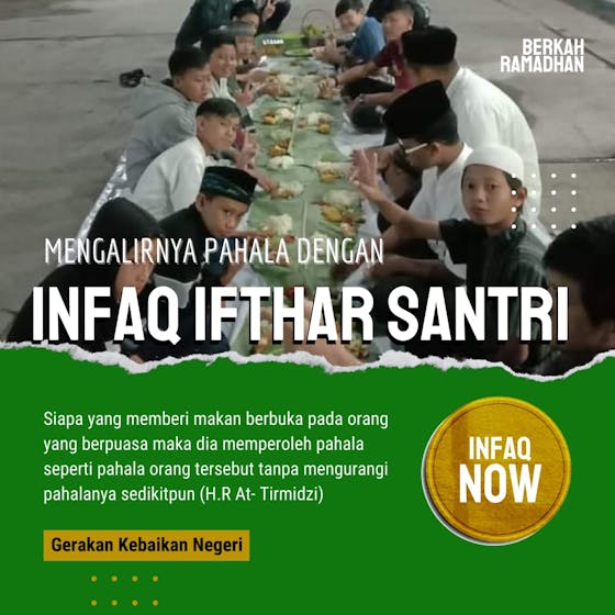 Gerakan infak ifthar 1000 santri