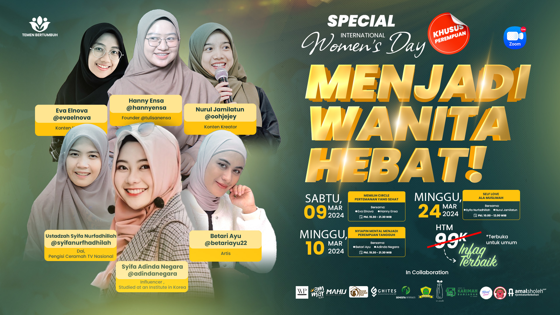 Sharing Bertumbuh Special Internasional Woman Day "MENJADI WANITA HEBAT"